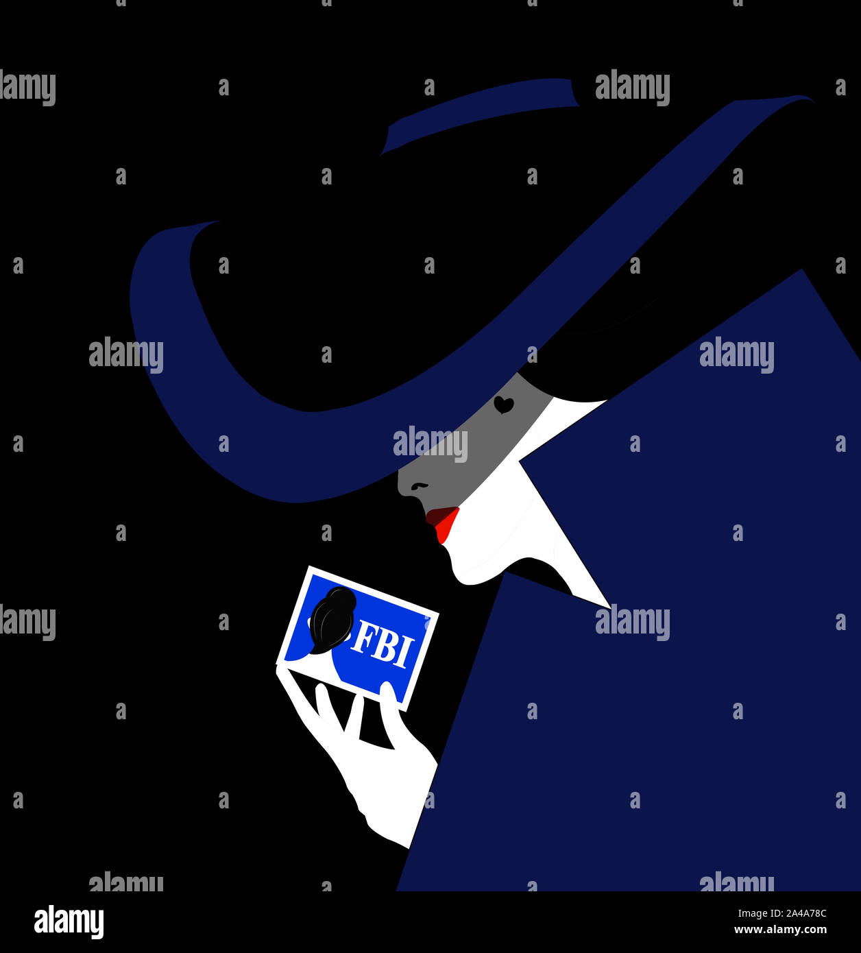 Fbi agent illustration hi-res stock photography and images - Alamy