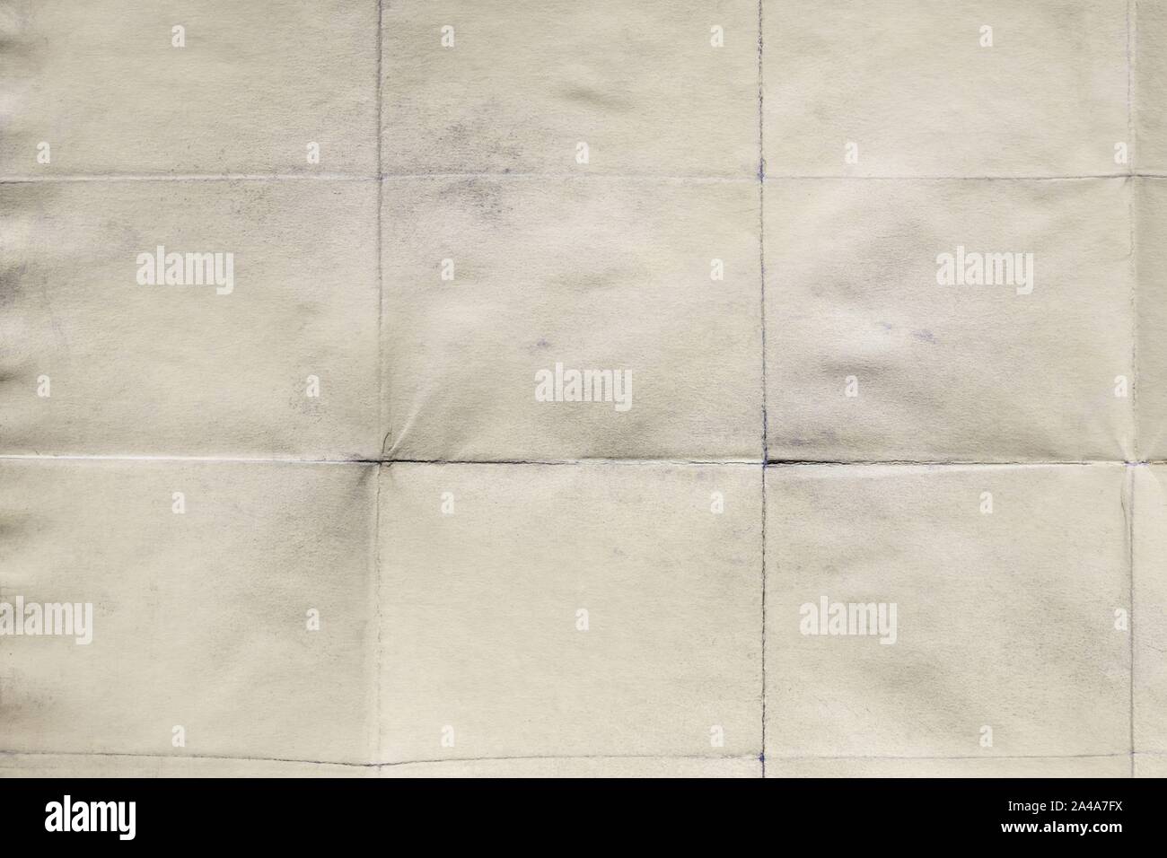 Old paper sheet aged and folded, texture background Stock Photo - Alamy