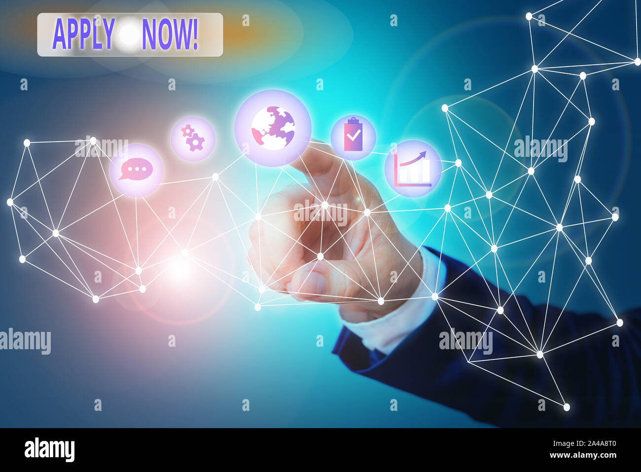 Word writing text Apply Now. Business photo showcasing request ...