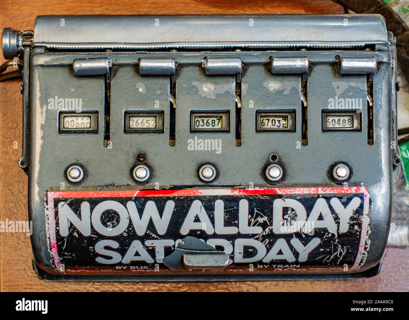 Vintage bus ticket hi-res stock photography and images - Alamy