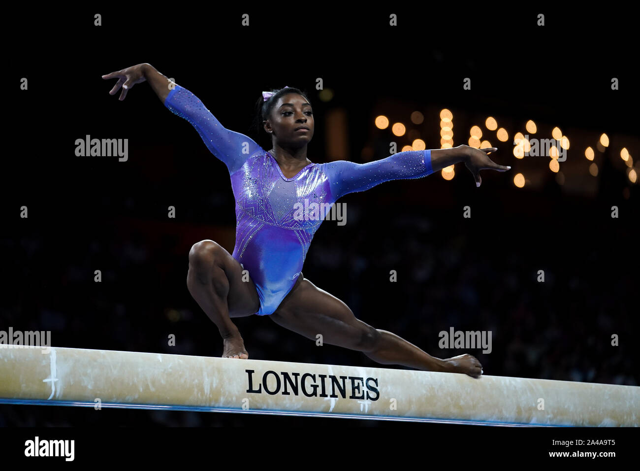 Simone biles 2019 beam stuttgart hi-res stock photography and images ...