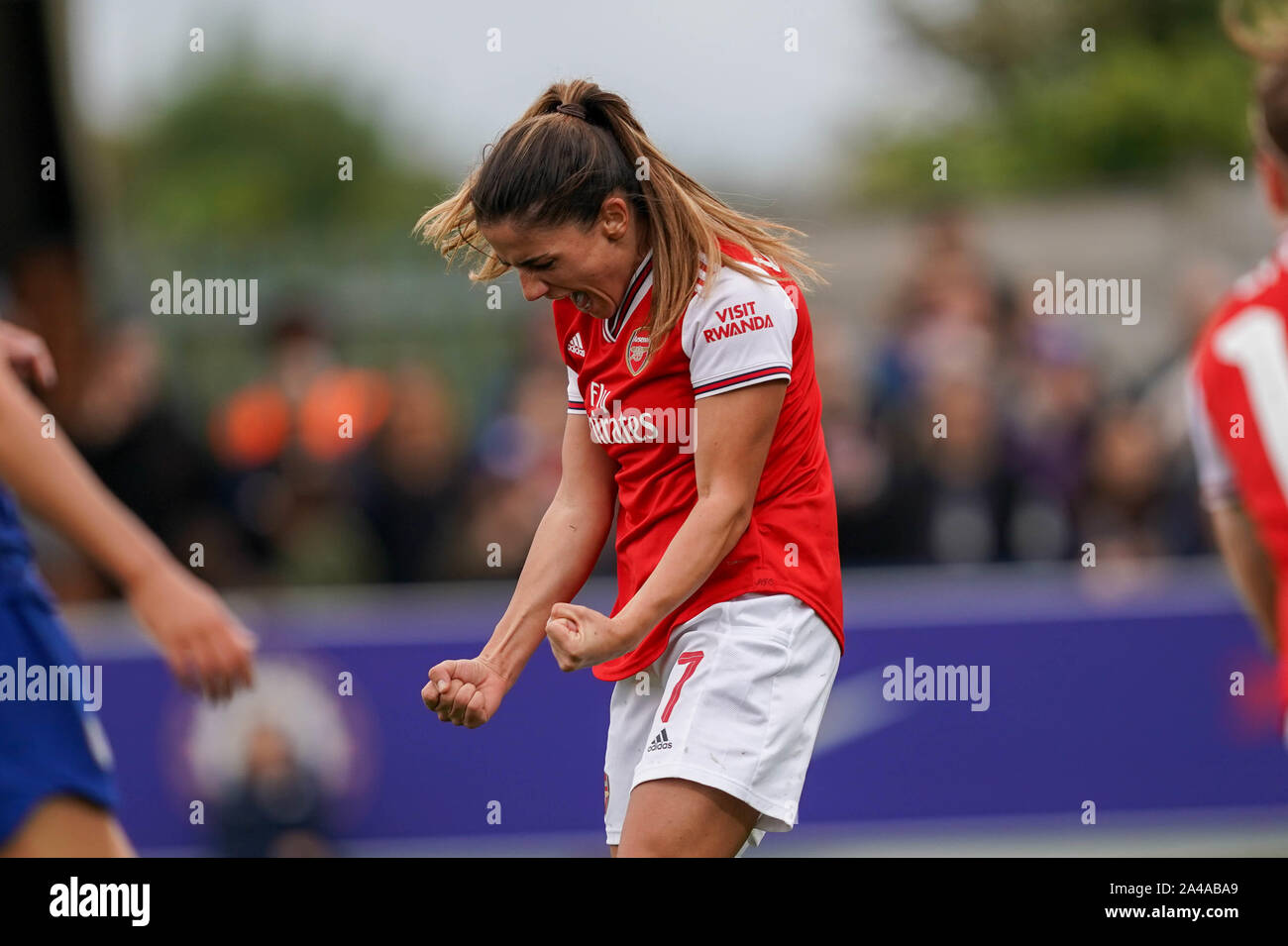 London, UK. 13th Oct, 2019. Danielle Van de Donk of Arsenal celebrates ...