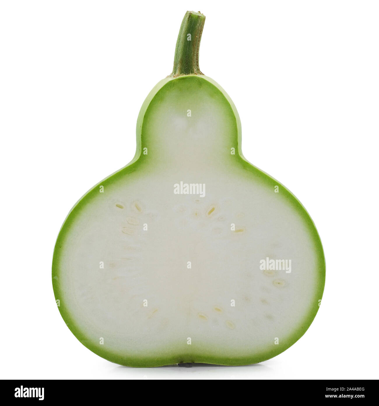 Calabash or Bottle Gourd isolated on white background Stock Photo - Alamy