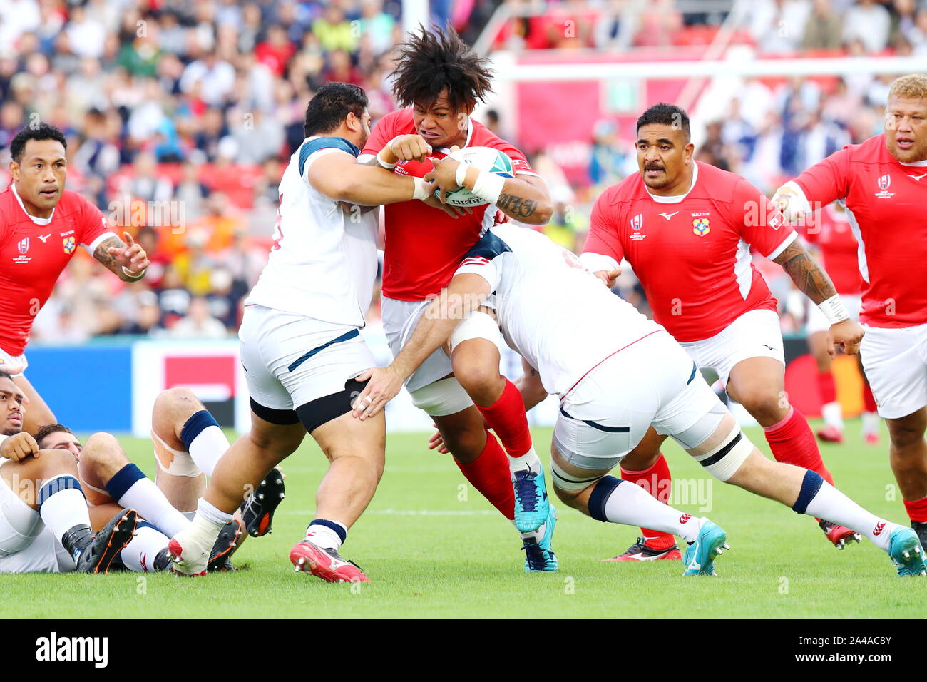 Higashiosaka, Osaka, Japan. 13th Oct, 2019. Leva Fifita (TGA) Rugby ...