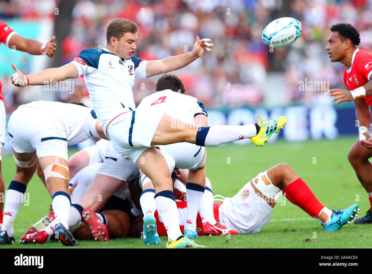 Higashiosaka, Osaka, Japan. 13th Oct, 2019. Ruben de Haas (USA) Rugby ...