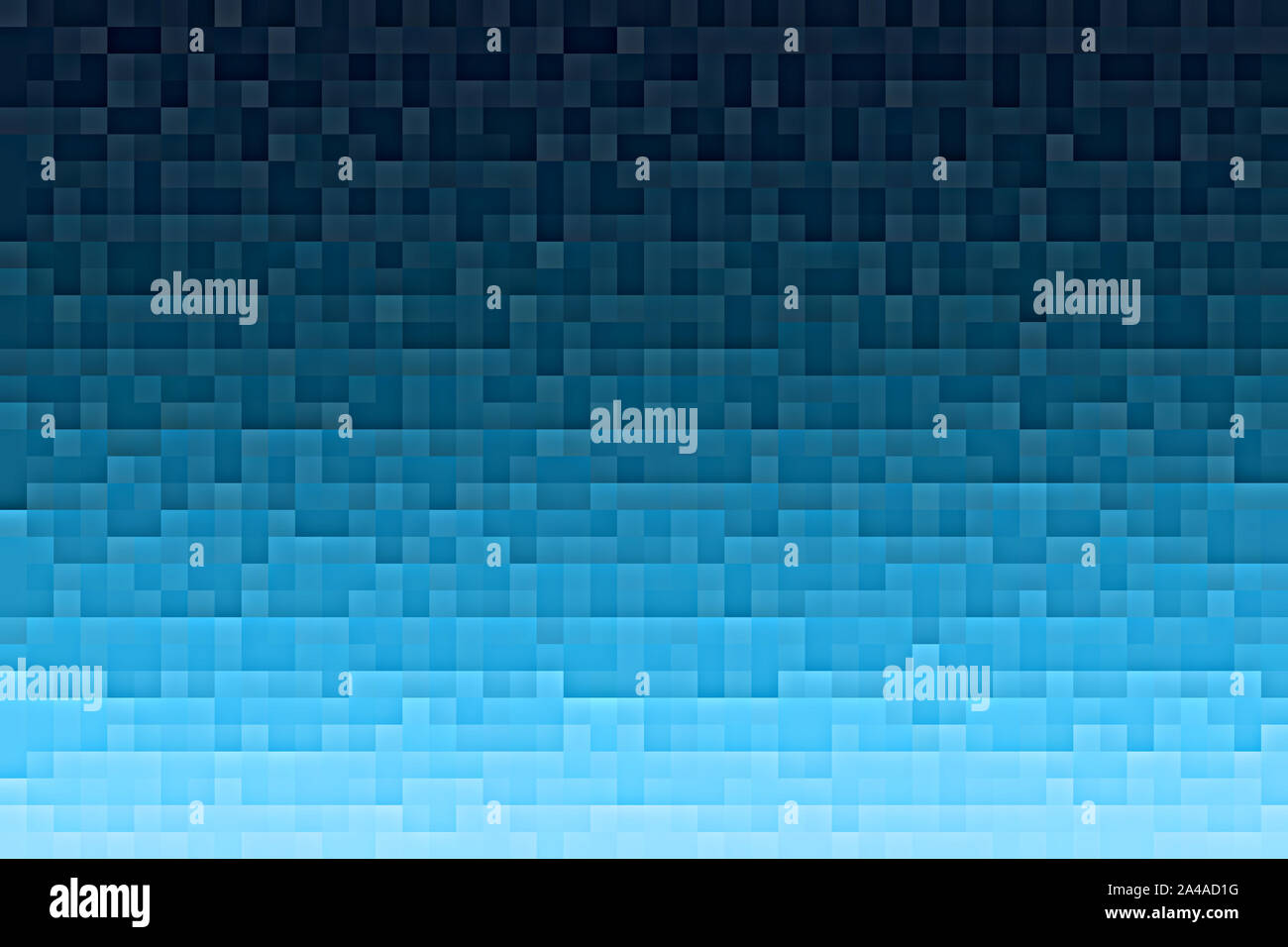 Abstract blue gradient background. Texture with pixel square blocks ...
