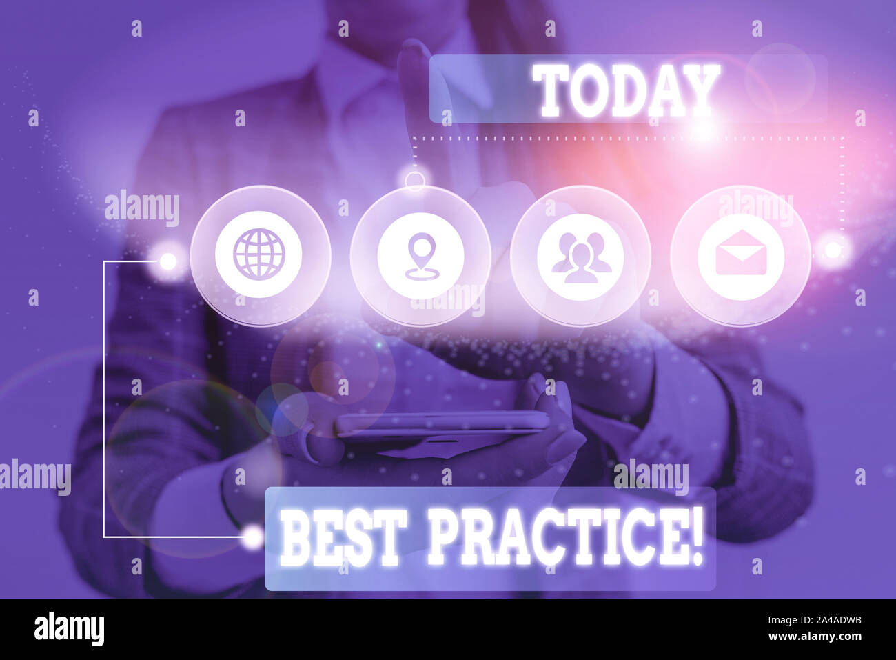 Handwriting text Best Practice. Conceptual photo commercial procedures ...