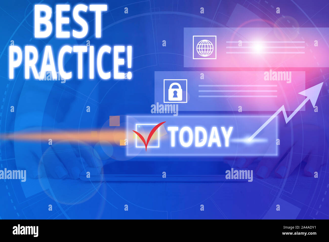 Writing note showing Best Practice. Business concept for commercial ...