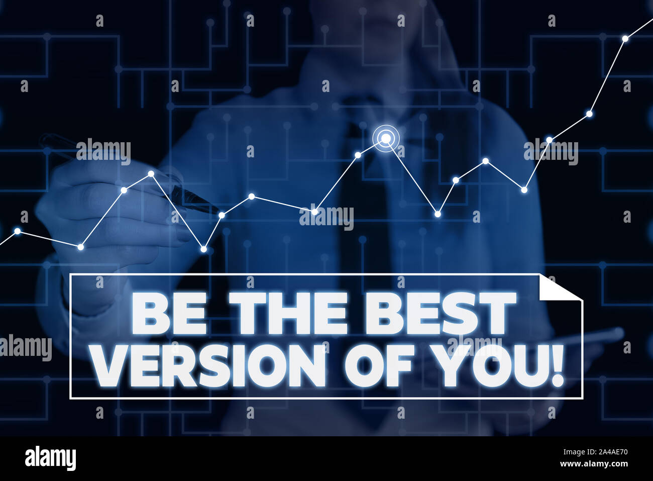 Text sign showing Be The Best Version Of You. Business photo showcasing ...