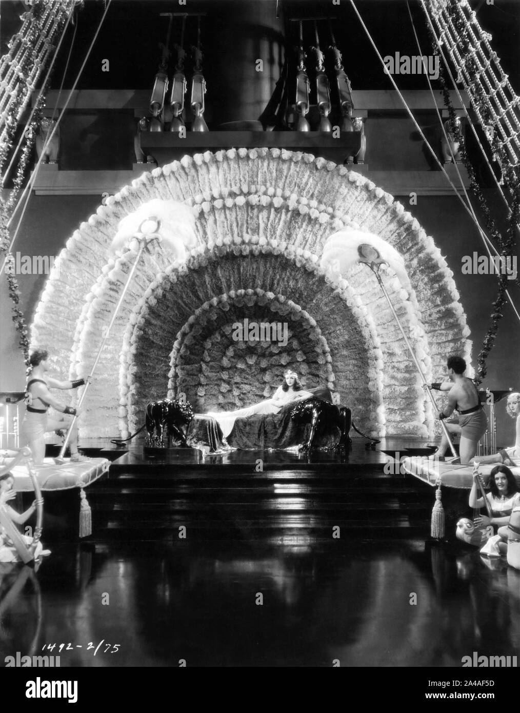 CLAUDETTE COLBERT as CLEOPATRA 1934 director CECIL B. DeMILLE Photo by Ray Jones Paramount ...