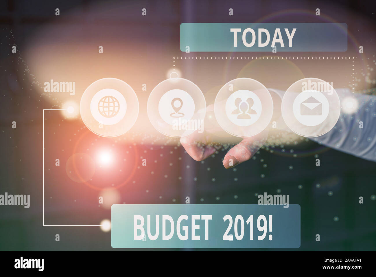 Handwriting text Budget 2019. Conceptual photo estimate of income and ...
