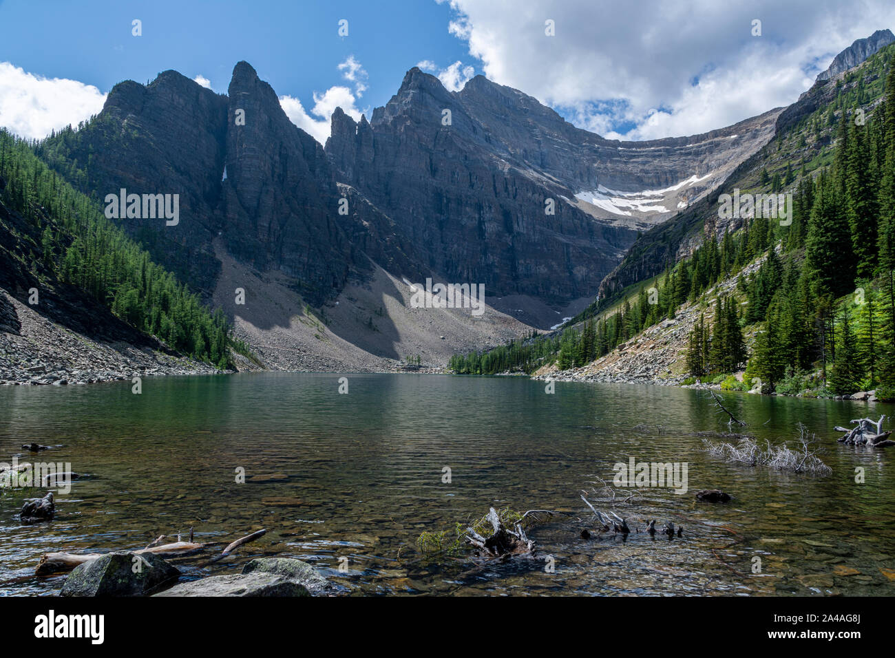 Lake Agnes and Mount Niblock, Lake Louise, Canada Stock Photo - Alamy