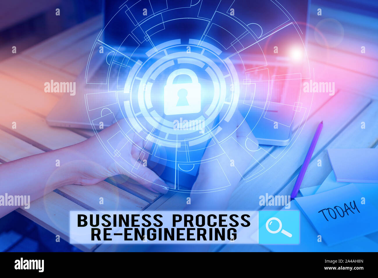 Handwriting text Business Process Re Engineering. Conceptual photo the ...