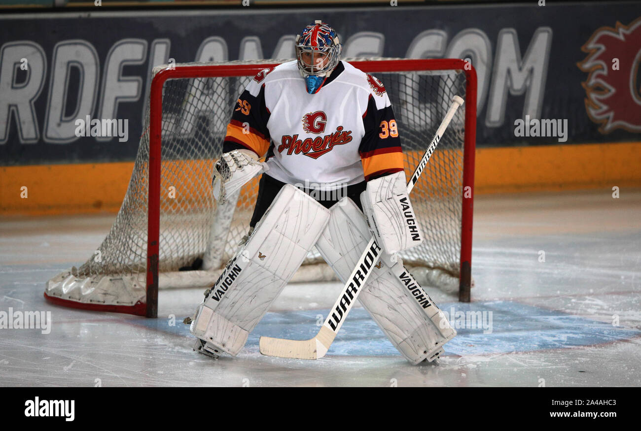Guildford Phoenix goaltender Petr Cech during the NIHL2 match at ...