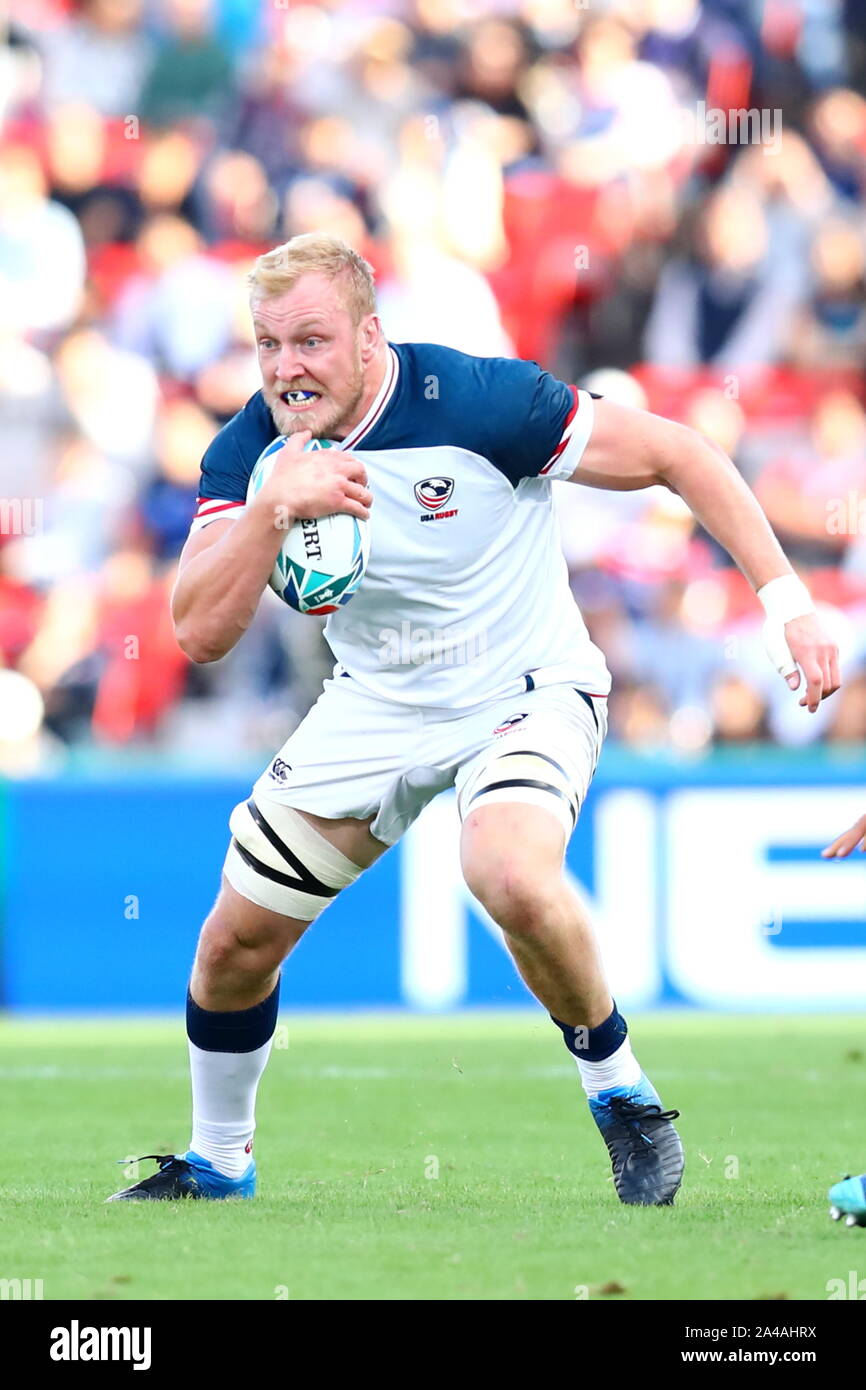 Higashiosaka, Osaka, Japan. 13th Oct, 2019. Ben Landry (USA) Rugby : 2019 Rugby World Cup Pool C ...