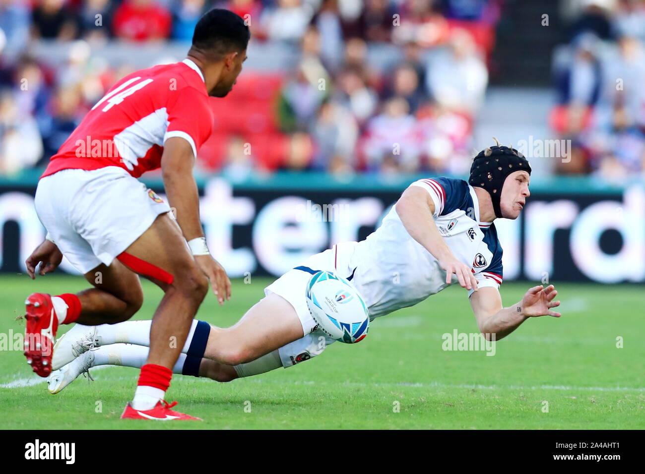 Higashiosaka, Osaka, Japan. 13th Oct, 2019. Will Hooley (USA) Rugby ...