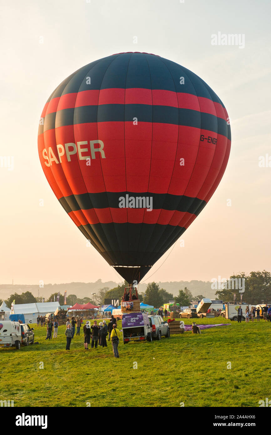 "Sapper" hot air balloon. Bristol International Balloon Fiesta, England ...