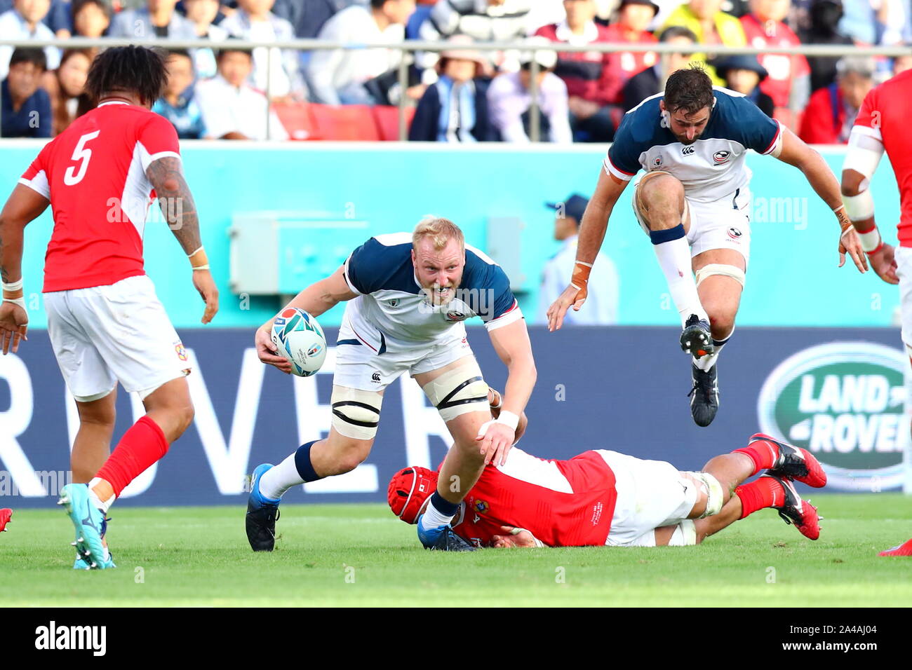 Higashiosaka, Osaka, Japan. 13th Oct, 2019. Ben Landry (USA) Rugby : 2019 Rugby World Cup Pool C ...