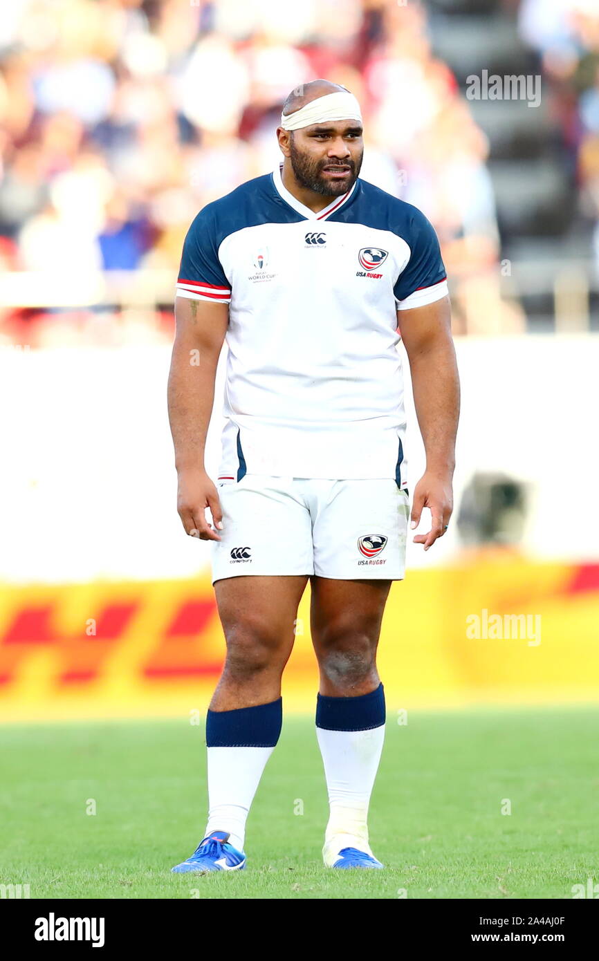 Higashiosaka, Osaka, Japan. 13th Oct, 2019. Paul Lasike (USA) Rugby ...