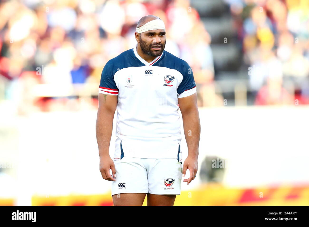 Higashiosaka, Osaka, Japan. 13th Oct, 2019. Paul Lasike (USA) Rugby ...
