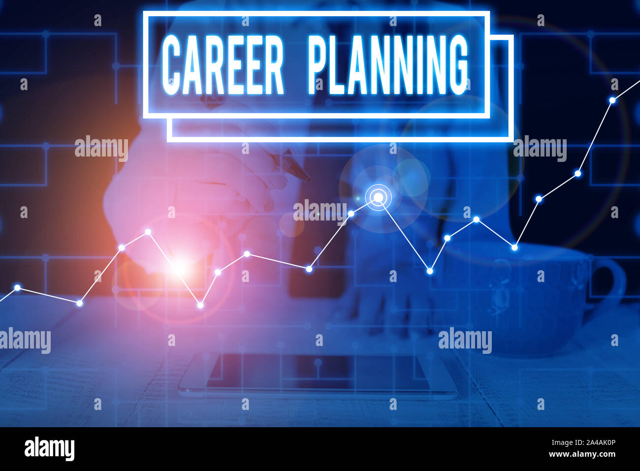 Writing note showing Career Planning. Business concept for ...