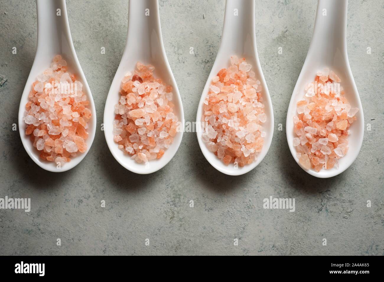 Four salt spoons hi-res stock photography and images - Alamy
