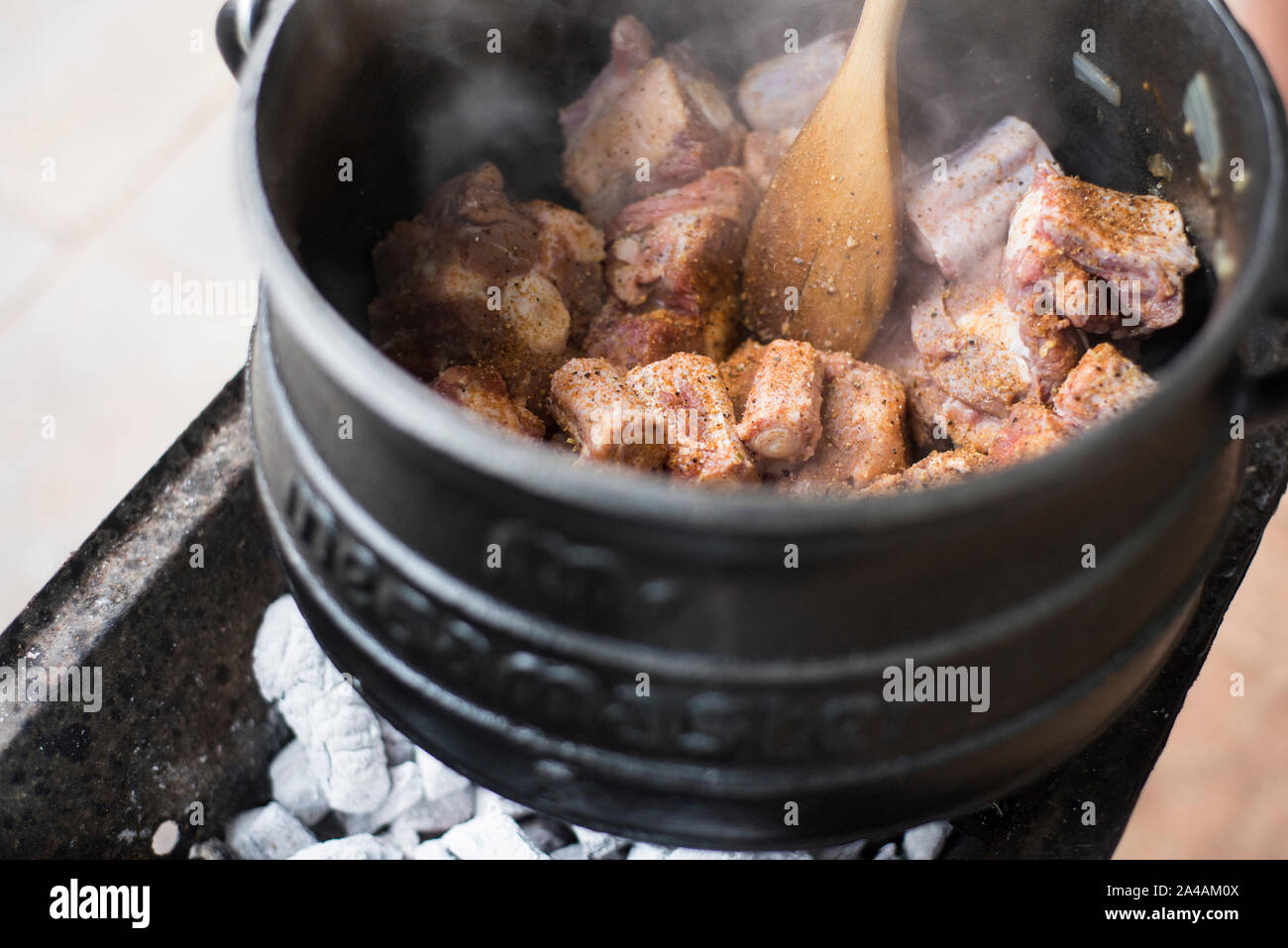 Traditional South African Potjiekos Stock Photo - Alamy
