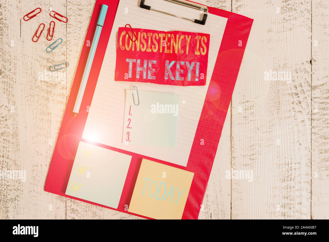 Handwriting text writing Consistency Is The Key. Conceptual photo by ...