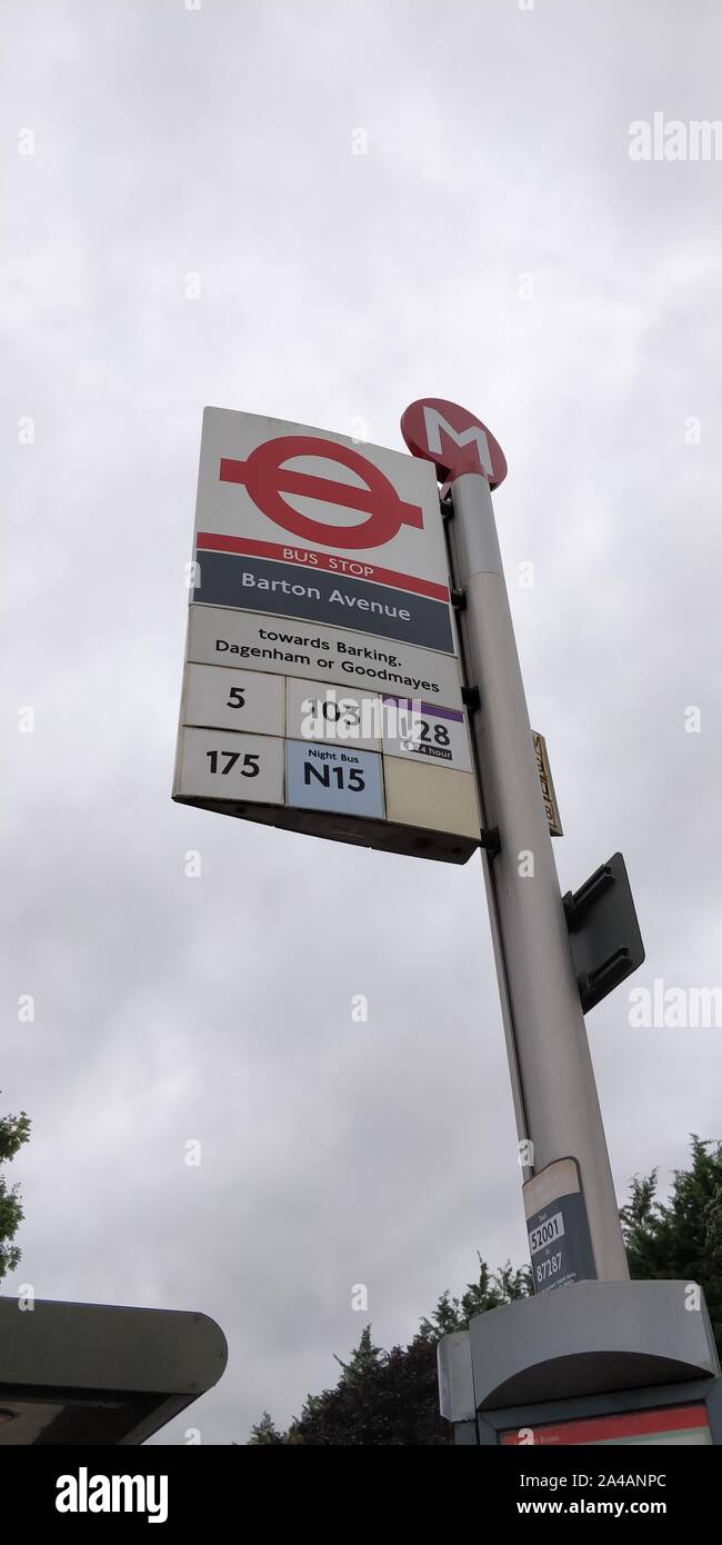 Dagenham street sign hi-res stock photography and images - Alamy