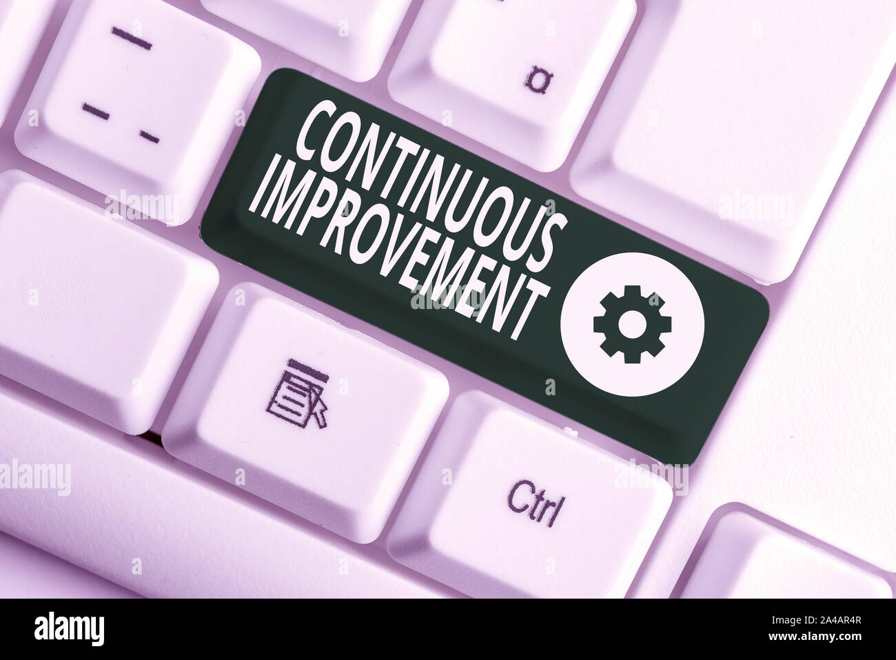 Writing note showing Continuous Improvement. Business concept for ...