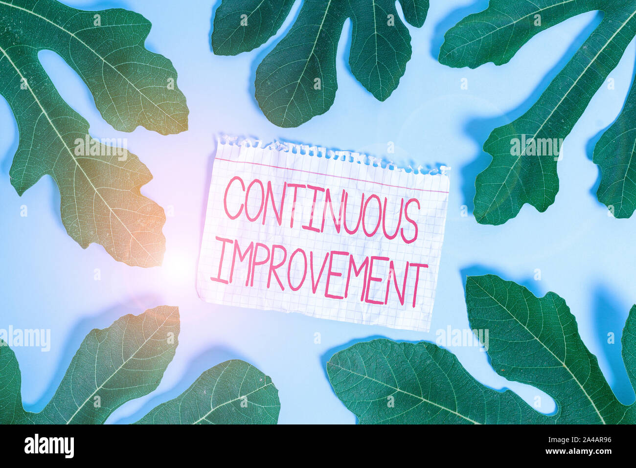 Writing note showing Continuous Improvement. Business concept for ...