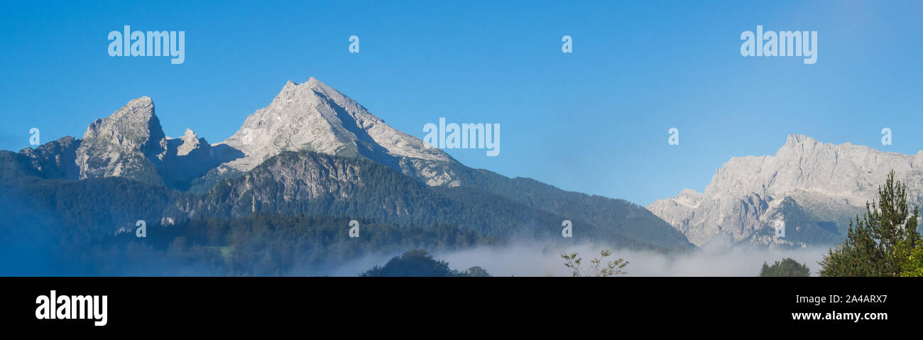 Panorama Watzmann Mountain Berchtesgadener Land Stock Photo - Alamy