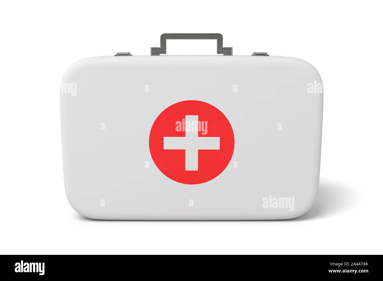 3d rendering of first aid medical box isolated on white background ...