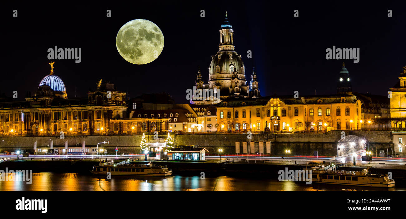 Full moon skyline germany hi-res stock photography and images - Alamy