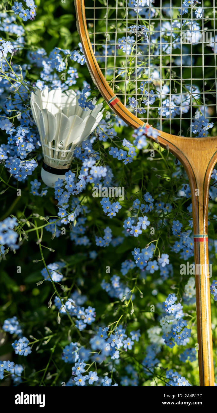 Each with a badminton racket hi-res stock photography and images - Alamy