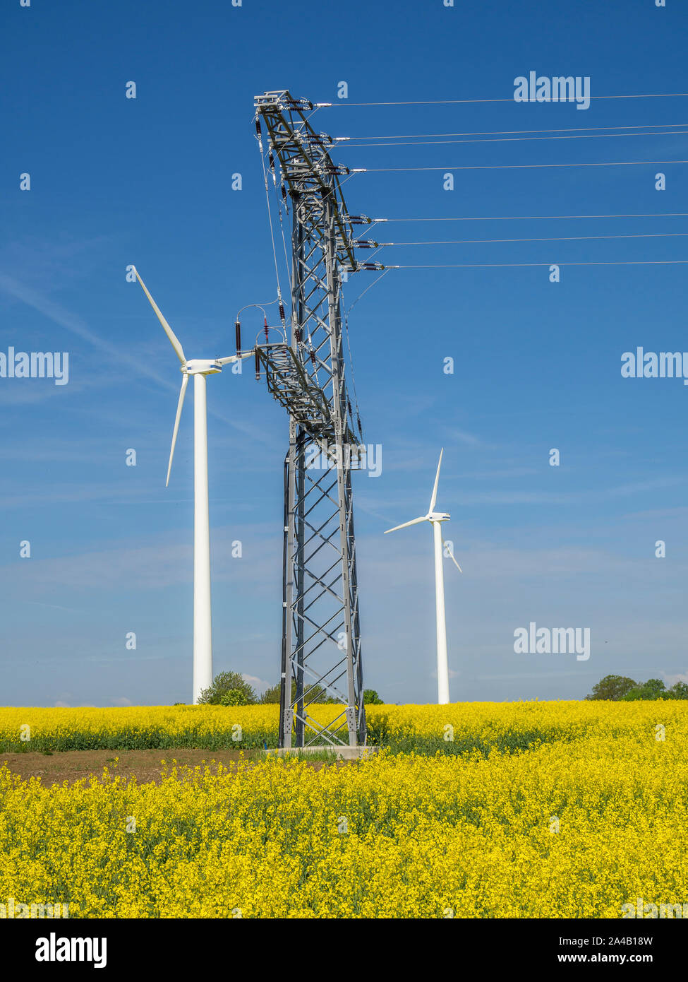 Windmill and Stromast Stock Photo - Alamy