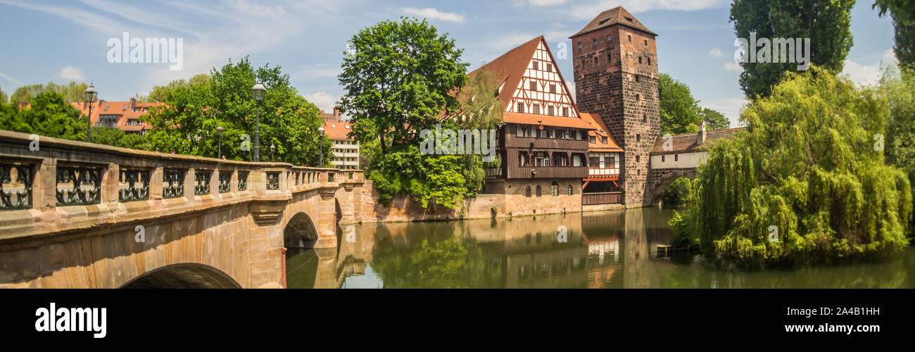Panorama City Skyline from Nuremberg in Germany Stock Photo - Alamy