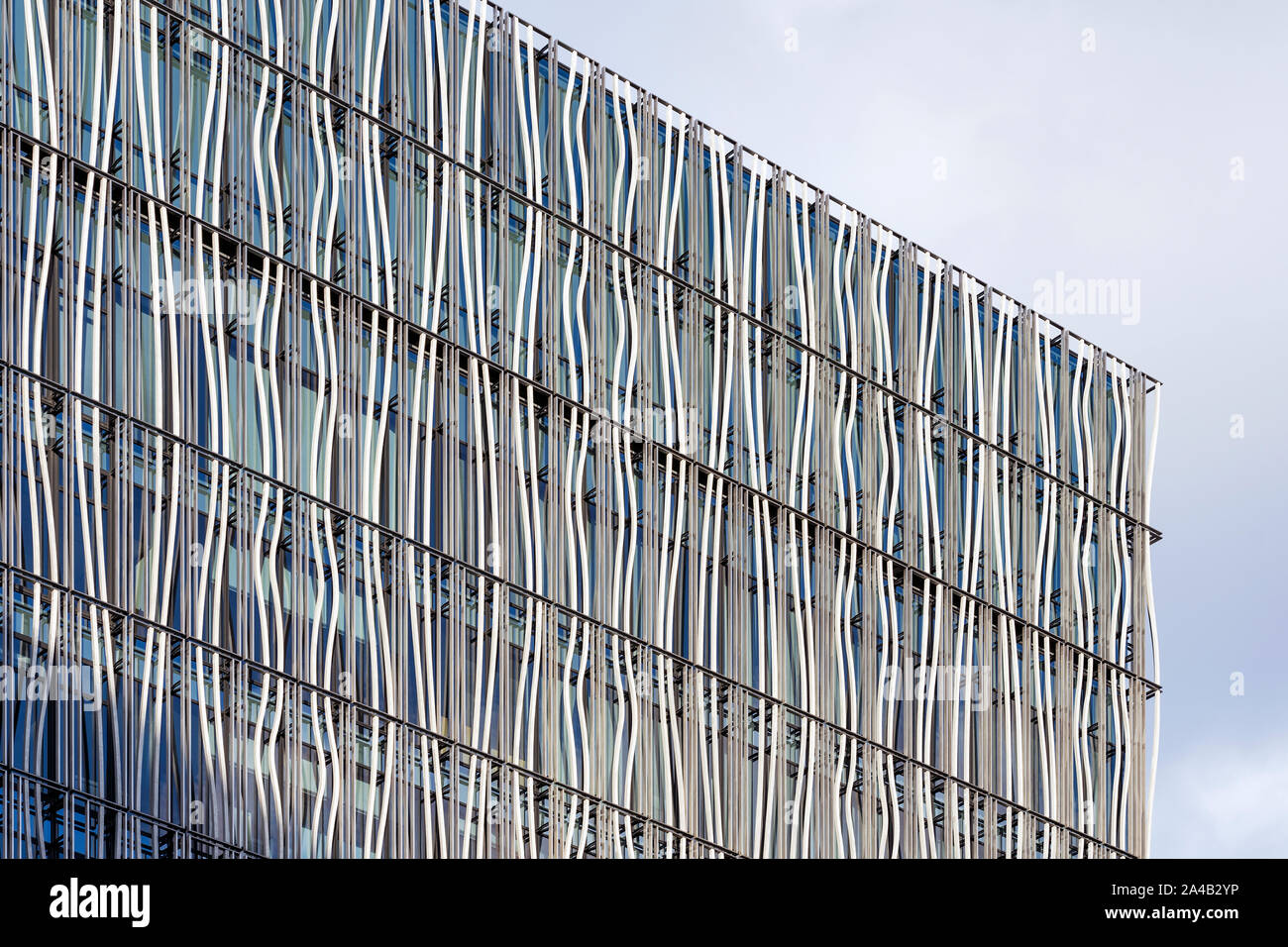 Curtain Wall Louvers China Vertical Facade Louver Installed On Glass