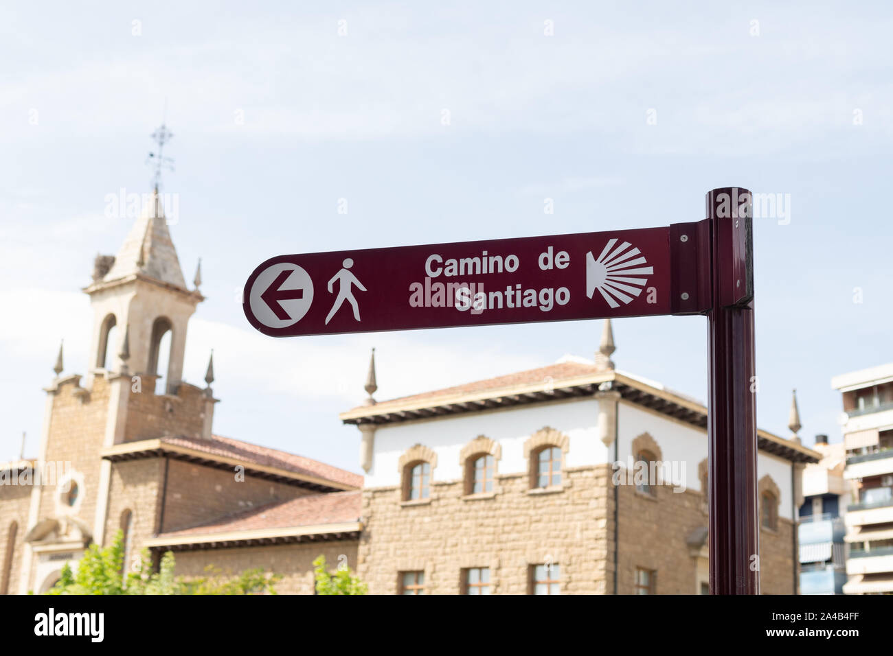 Camino de santiago sign hi-res stock photography and images - Alamy