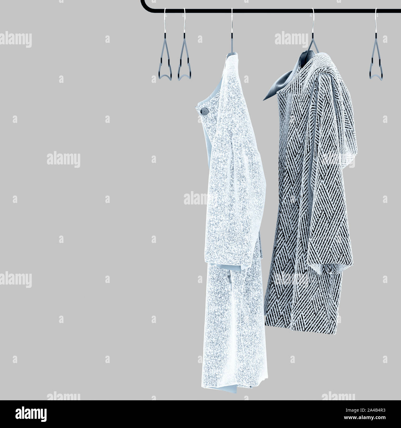 3d render of clothes on hanger Stock Photo - Alamy