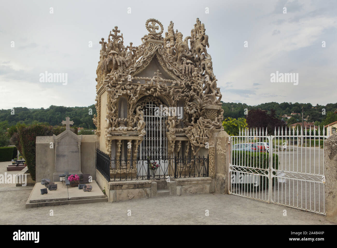 Mausoleum of Ferdinand Cheval (1836 – 1924) at the town cemetery in ...