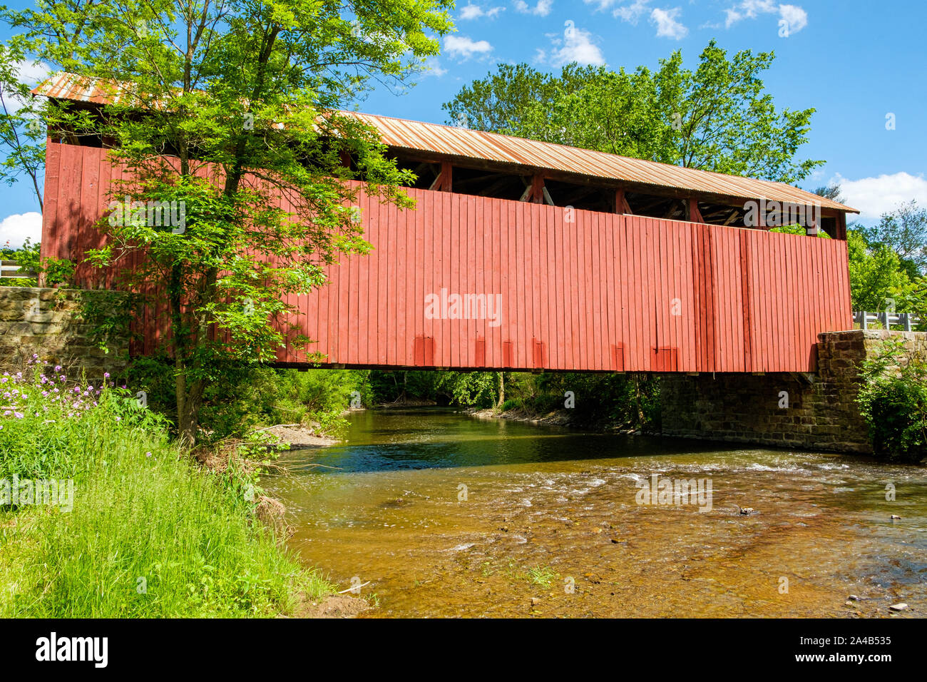 North Oriental Covered Bridge, Covered Bridge Road, Perry Township ...