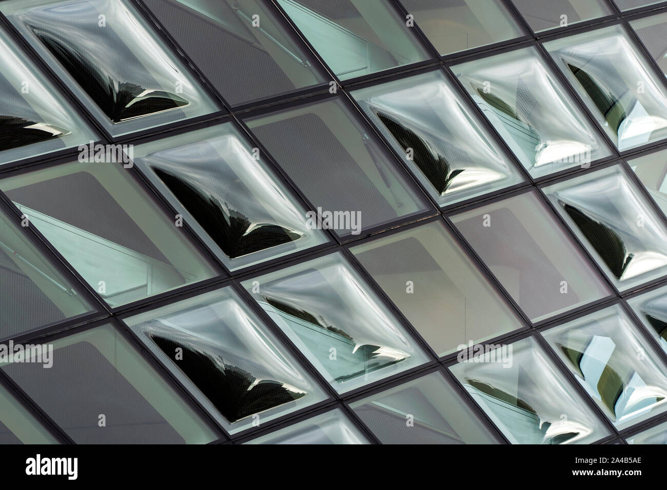 Double Curve Convex Glass Windows. Clear Glazing Facade System. The ...