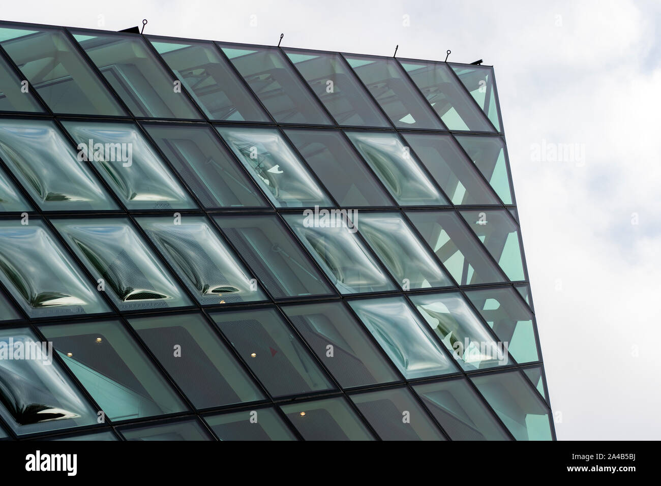 Double Curve Convex Glass Windows. Clear Glazing Facade System. The ...