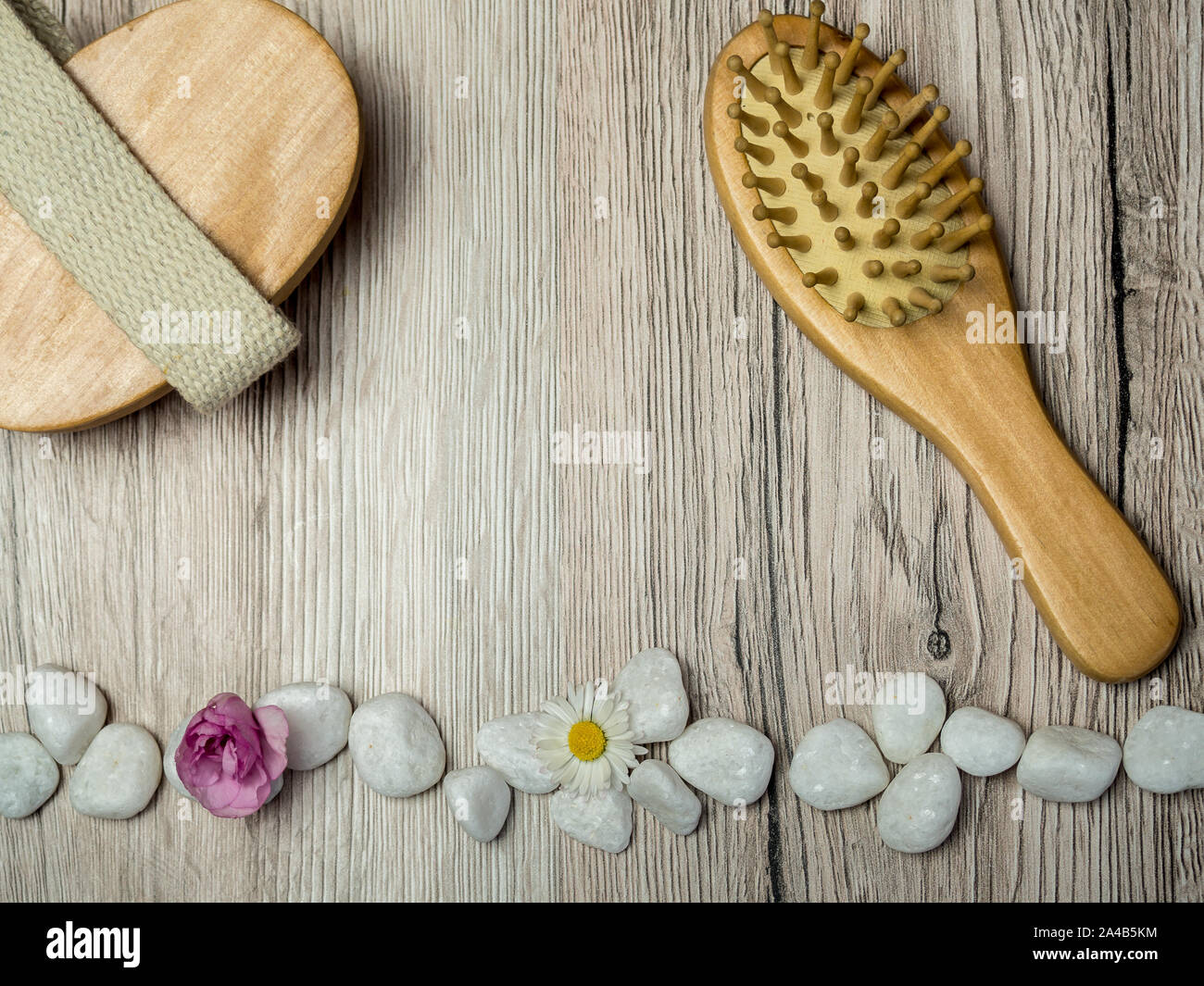 Massage utensils background Stock Photo - Alamy
