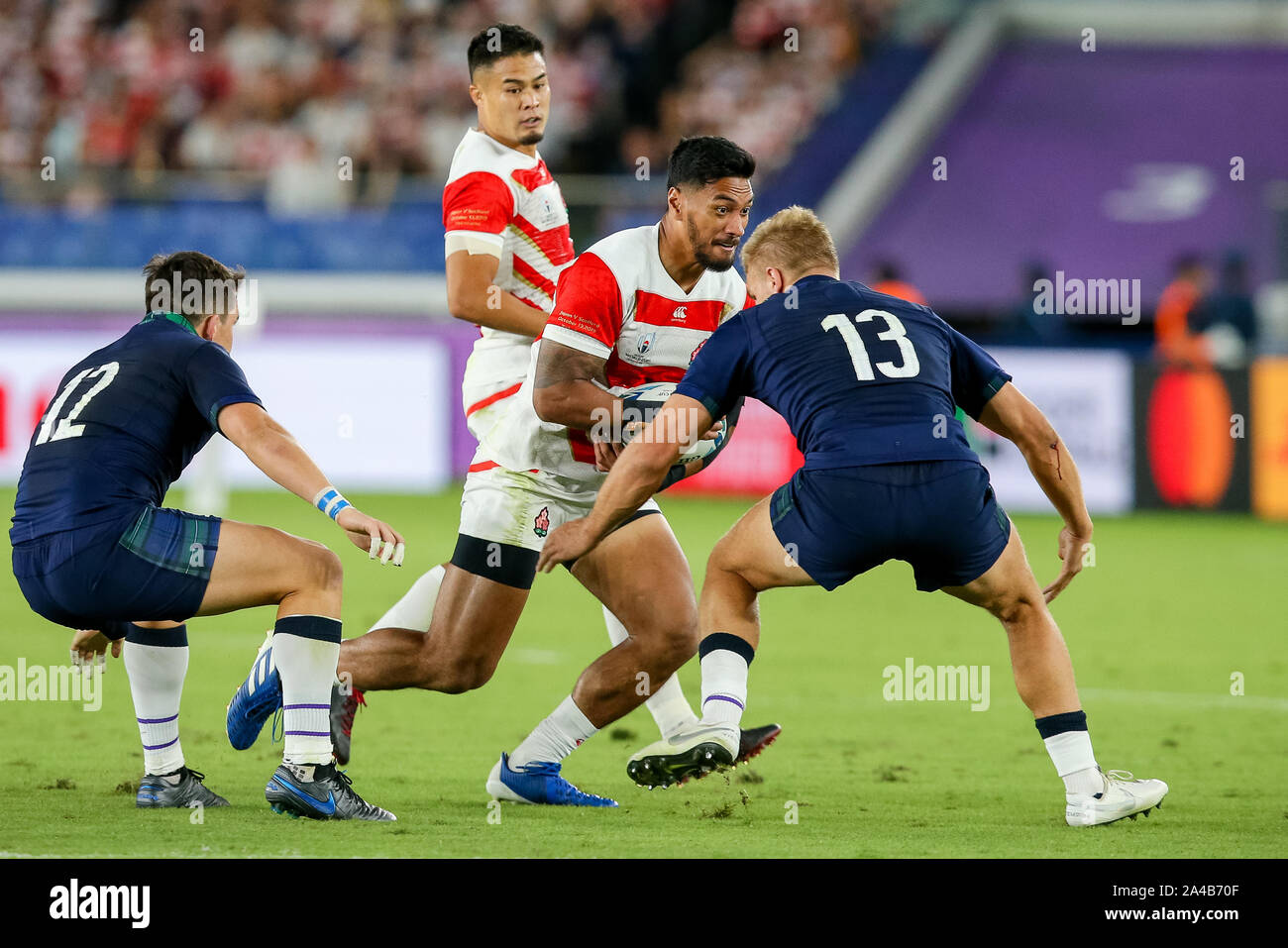 Timothy Lafaele of Japan during the 2019 Rugby World Cup Pool A match ...