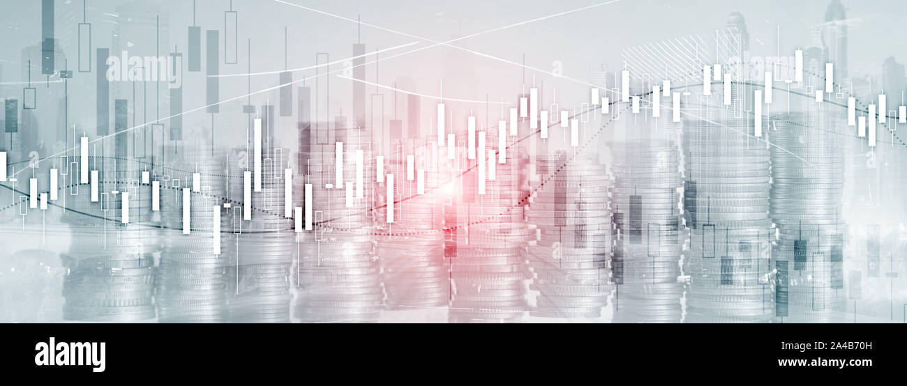 Financial Stock Market Graph. Website Economic Banner Stock Photo - Alamy
