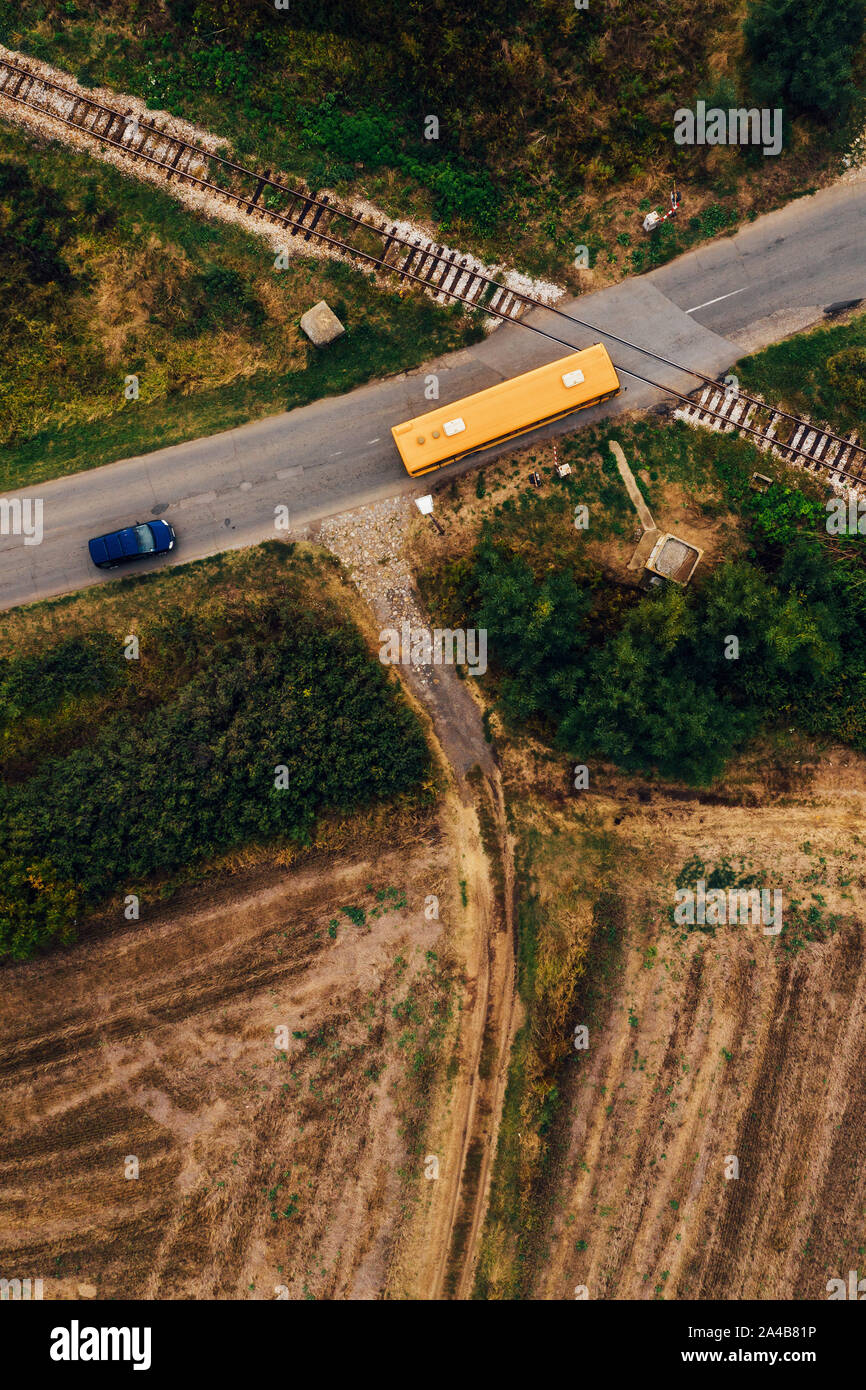 Railroad crossing intersection hi-res stock photography and images - Alamy