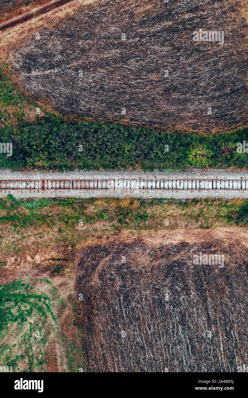 Old railroad rails hi-res stock photography and images - Alamy