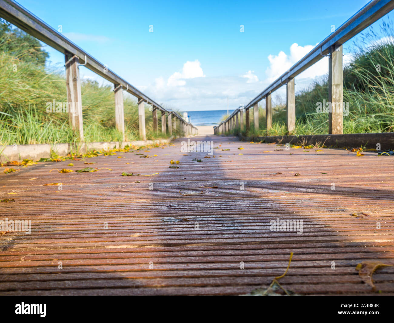 Baltic Sea bridge to the beach Stock Photo - Alamy